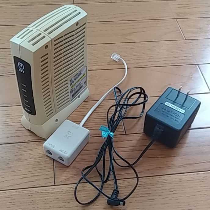 【やや傷や汚れあり】NTT西日本 ADSLモテム-MS3 & ADSLスプリッターS4 中古の落札情報詳細 - ヤフオク落札価格検索 オークフリー