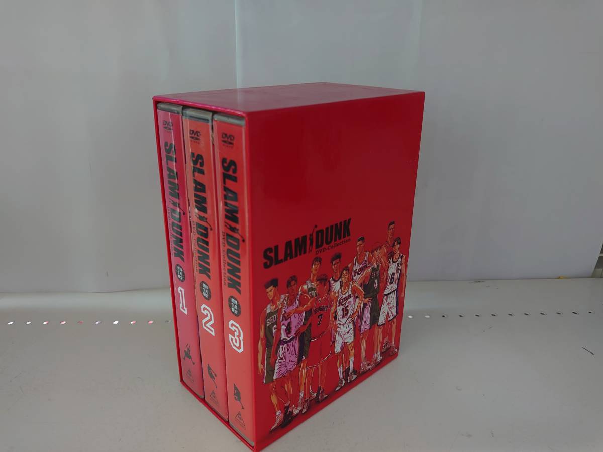 【やや傷や汚れあり】SLAM DUNK DVD Collection 全3BOXセット TSUTAYA収納BOX付き スラムダンク 送料無料の ...