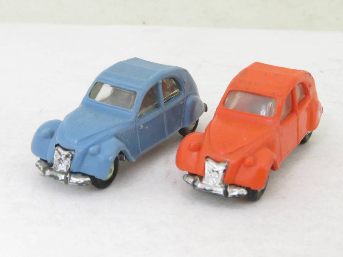 【傷や汚れあり】micro norev Citroen 2cv シトロエン 箱無 難有 2台 1/86 フランス製 ミクロノレブ ＊イレの落札 ...
