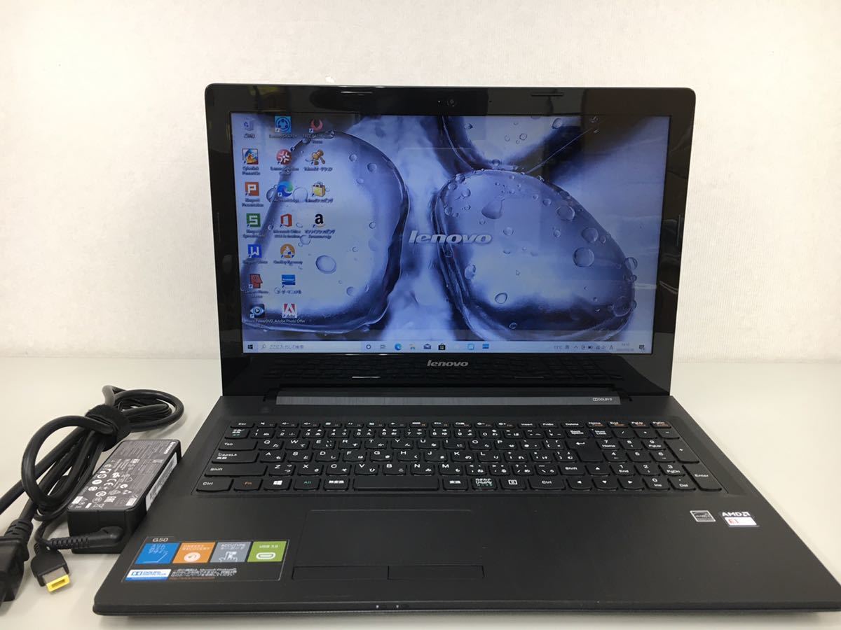 【傷や汚れあり】Lenovo レノボ G50-45 80E3 Windows10 AMD E1 6010 1.4GHz 4GB HDD ...
