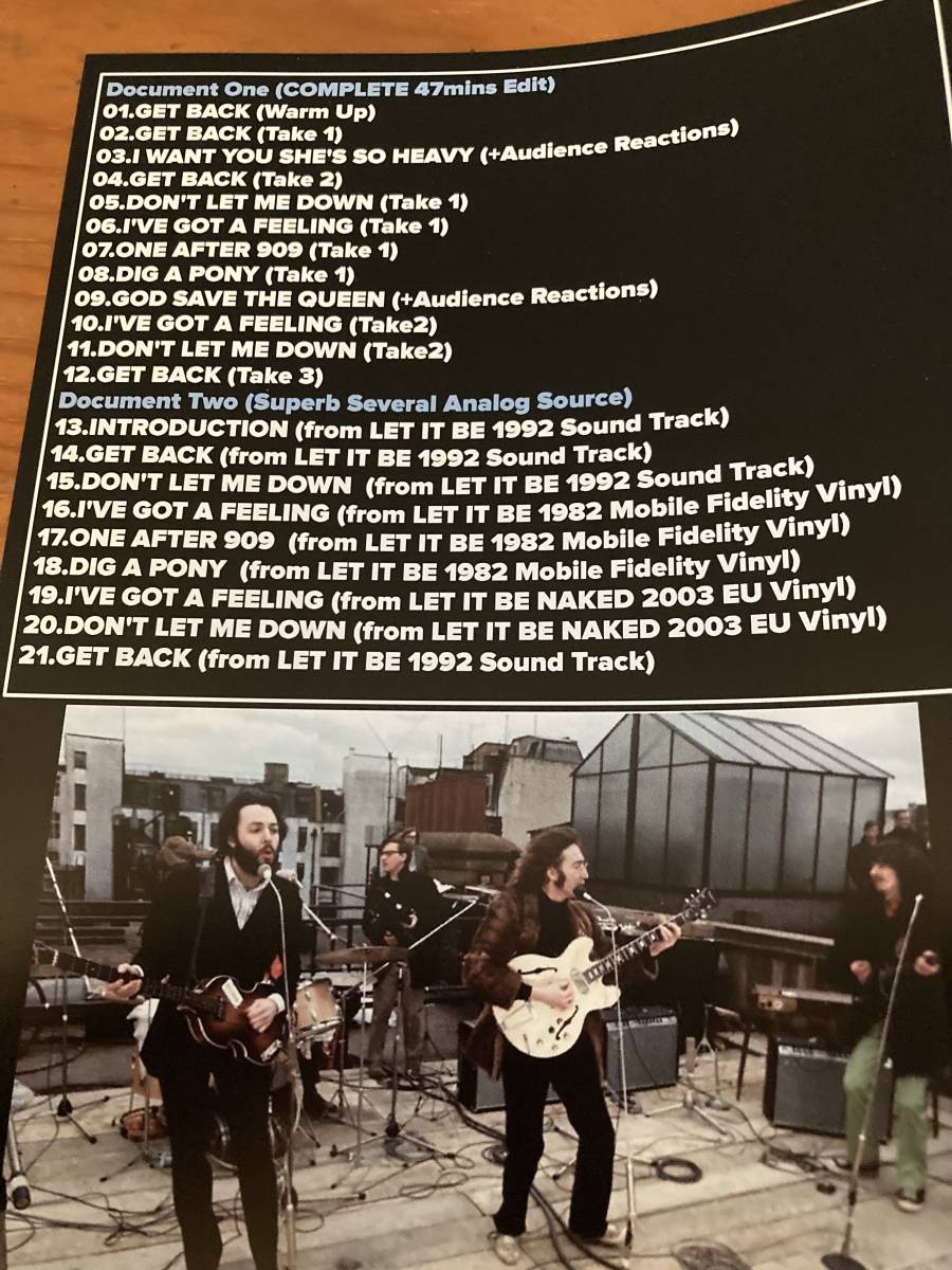 【未使用】輸入盤最新作 最高音質 THE BEATLES LIVE AT THE APPLE ROOFTOP 1969 ビートルズ (プレス盤 ...