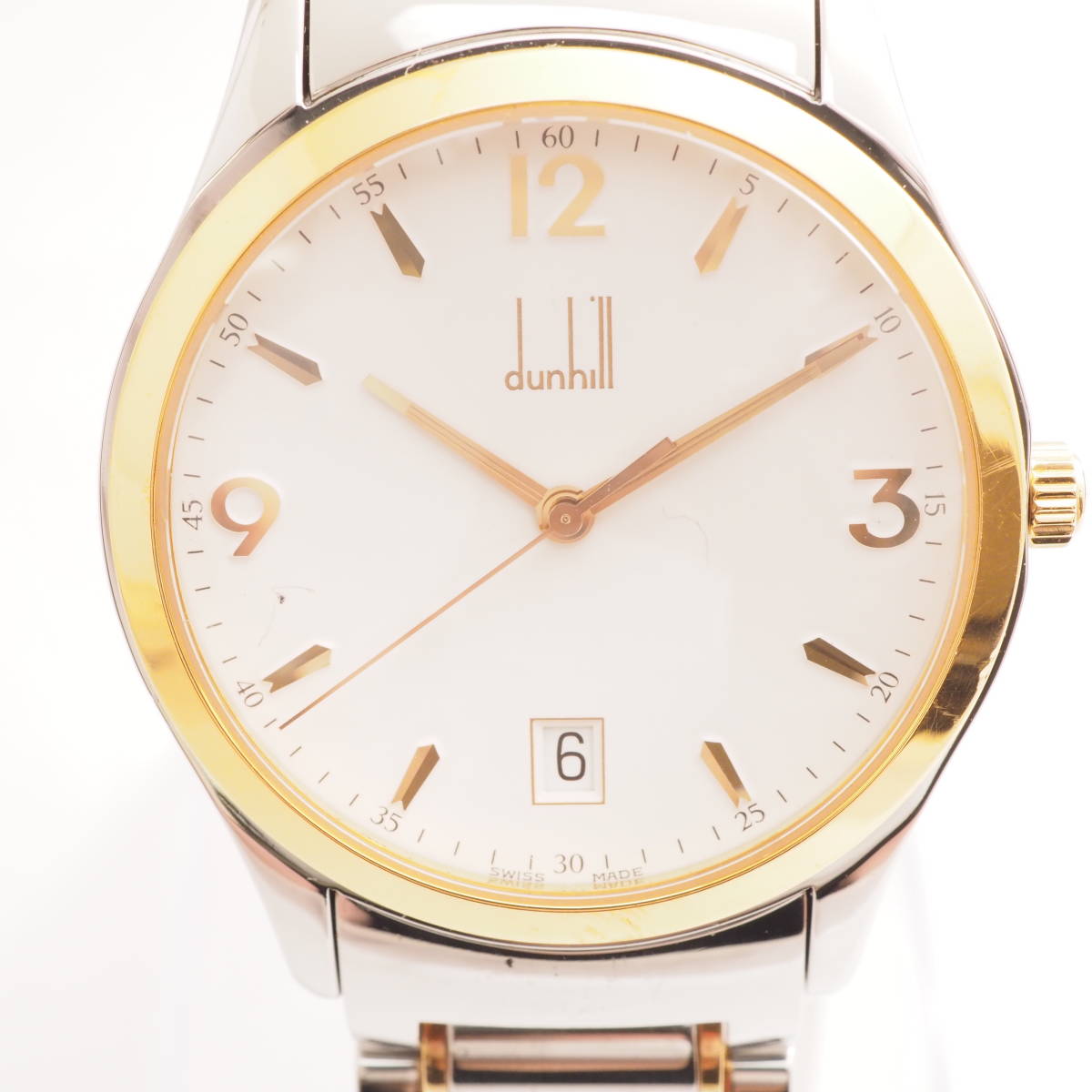 【傷や汚れあり】ダンヒル シティスケープ 8003 YB MC dunhill QUARTZ デイト クォーツ コンビカラー 白文字盤 メンズ 男性 腕時計[BB13504]AK3の落札情報 ...