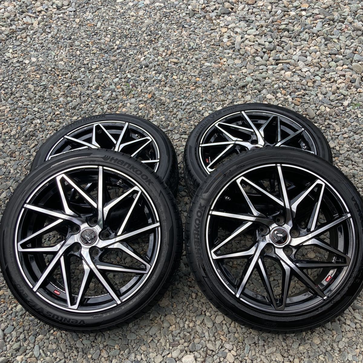 【未使用に近い】【使用期間1か月】Weds LEONIS ウェッズ レオニス IT 18インチ 7.0J 5H114.3 +47 PBMC アルミホイール 4本セット タイヤ付 2022年新 ...