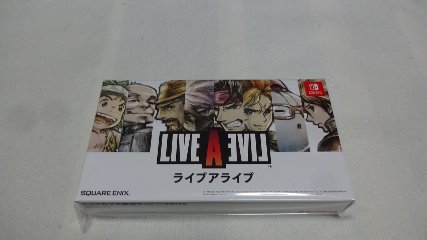 【未使用】ライブアライブ ビックカメラ 特典のみ オリジナルラッピングBOX パッケージ 外箱 スーファミ風 SFC ソフマップ Switch ...