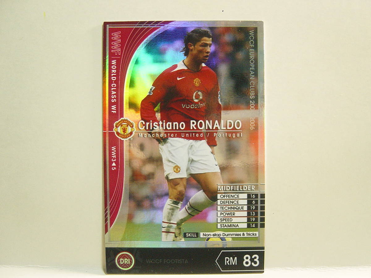 【未使用に近い】WCCF 2005-2006 WWF クリスティアーノ・ロナウド Cristiano Ronaldo Manchester Utd 05-06 FOOTISTAの落札情報詳細 ...