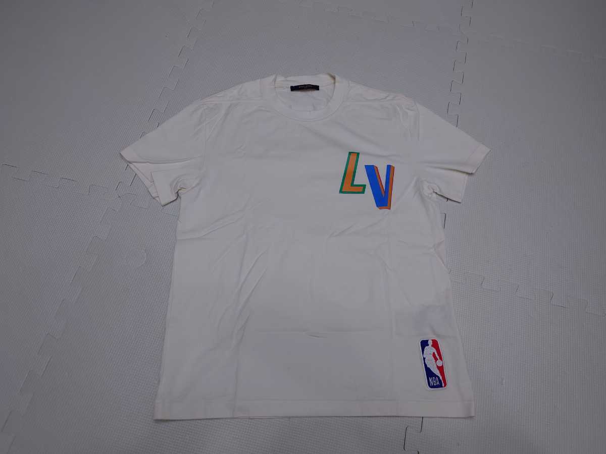 【やや傷や汚れあり】ルイヴィトン NBA Tシャツ メンズ 21AW LOUIS VUITTON Virgil Abloh ヴァージルアブロー ...