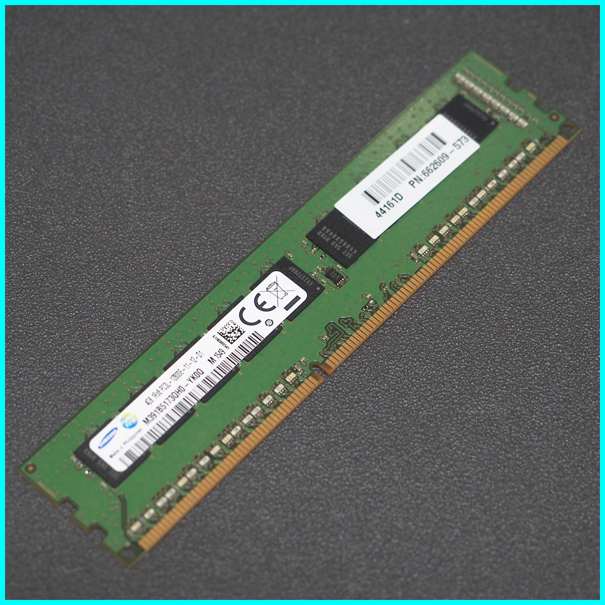 【やや傷や汚れあり】SAMSUNG M391B5173QH0-YK0Q HP PN:662609-573 PC3L-12800E DDR3L-1600 ECC 4GB ※対応マザーボードにご ...
