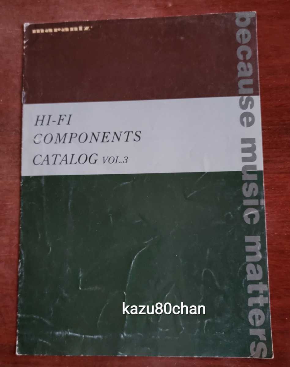 【やや傷や汚れあり】(表紙の印字の擦れ有り) marantz マランツ Hi-Fi COMPONENTS CATALOG VOL.3 カタログ 1997年10月現在の落札情報詳細 ...
