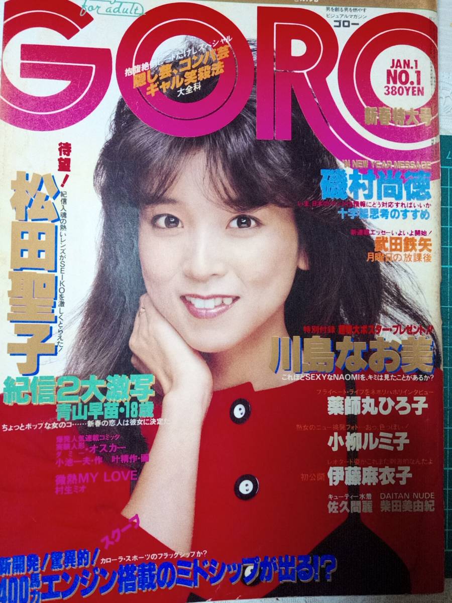【傷や汚れあり】GORO/ゴロー 1984年1月1日号 NO.1「ポスター無し」 松田聖子11p薬師丸ひろ子3p小柳ルミ子5p伊藤麻衣子7p青山早苗8p佐久間麗4p荻野目洋子1pの落札情報詳細 ...