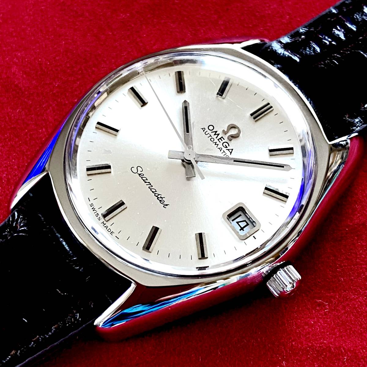 【やや傷や汚れあり】送料無料！ OH済 オメガ シーマスター cal.1012 OMEGA Seamaster 1972年 自動巻き ...