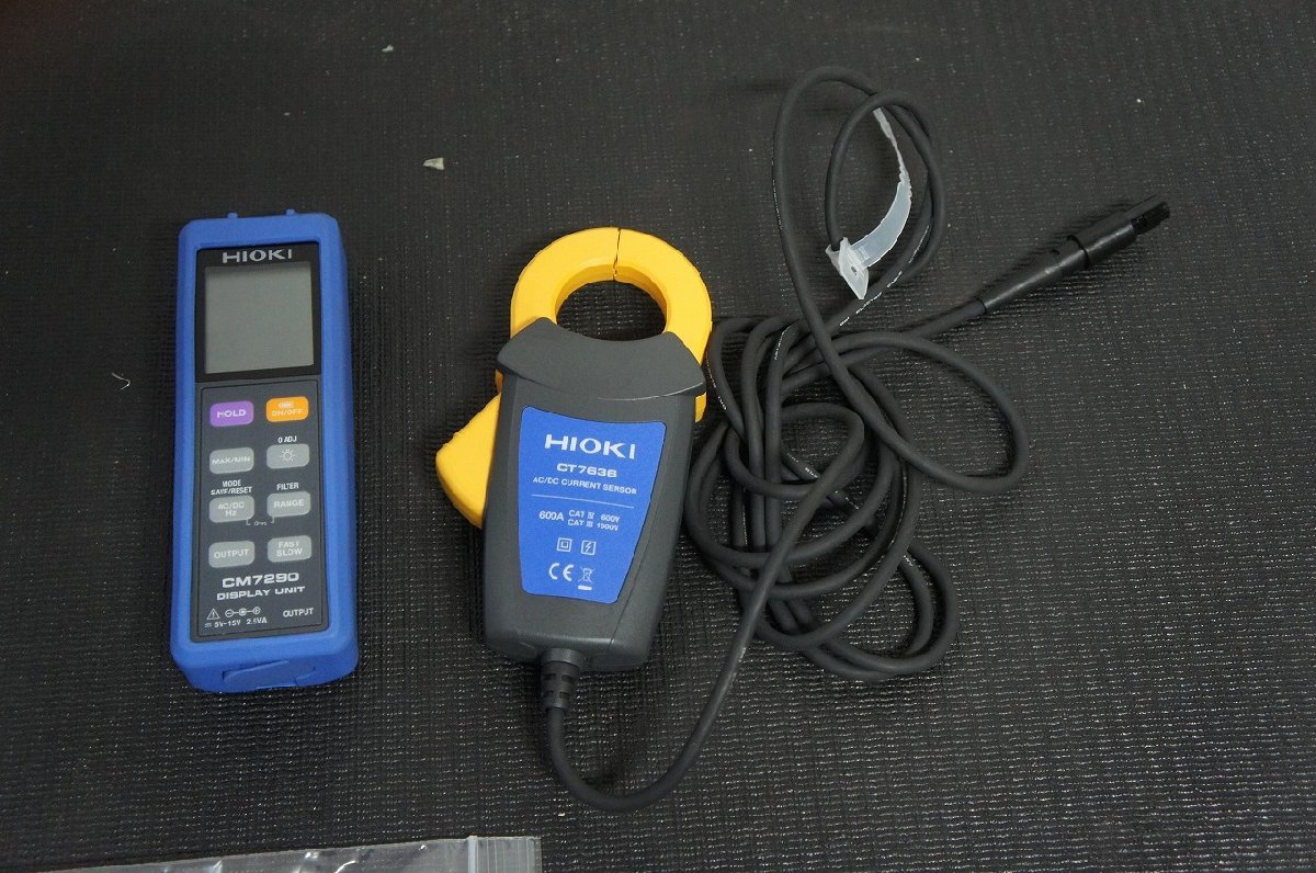 【やや傷や汚れあり】[MSH012360]HIOKI 日置 CM7290 DISPLAY UNIT ＋ HIOKI 日置 CT7636 AC/DC CURRENT SENSORの落札情報詳細 ...