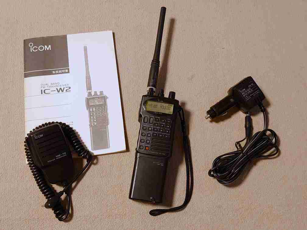 【やや傷や汚れあり】USED iCOM アイコム IC-W2トランシーバー 電池ボックス マイク カープラグ付きの落札情報詳細 - ヤフオク ...