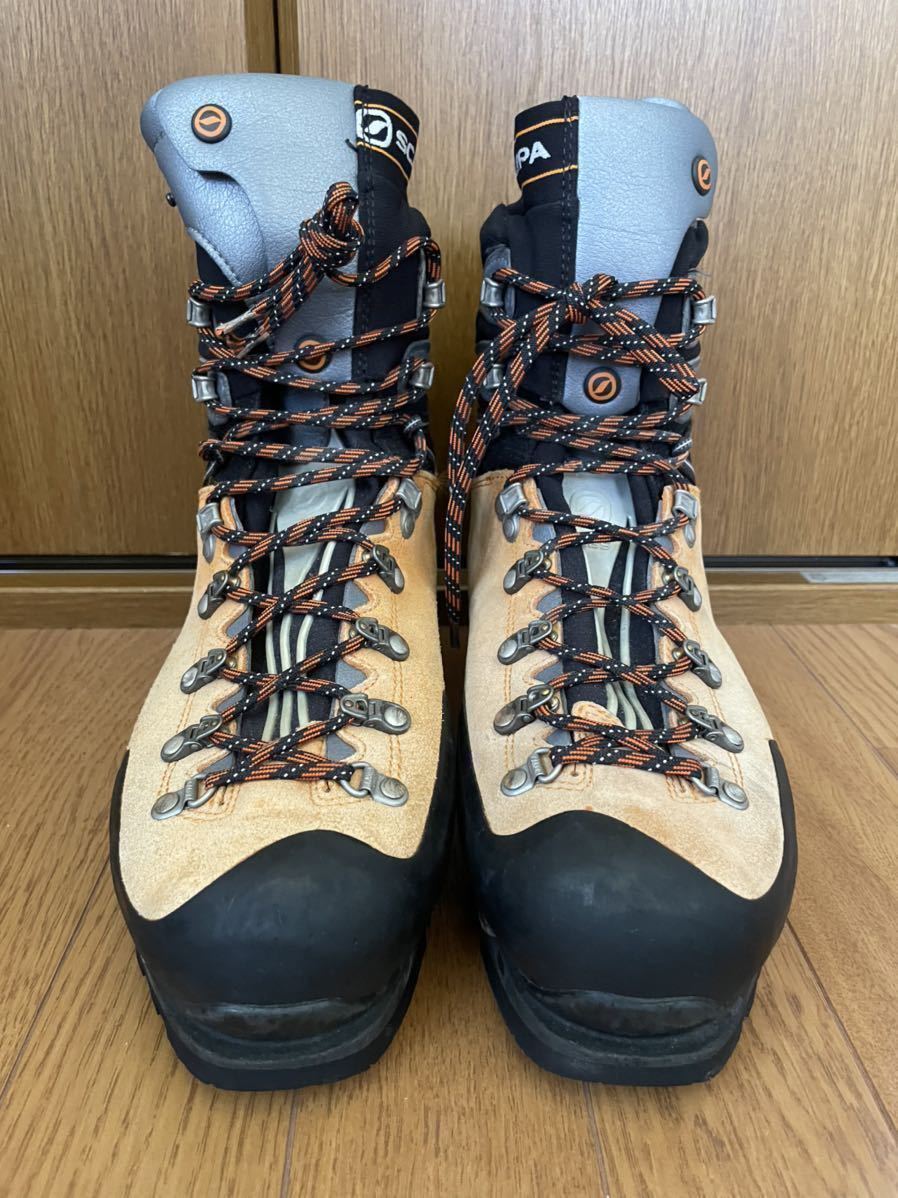 【目立った傷や汚れなし】7-126 イタリー製 SCARPA EIGER アイガー スカルパ 本革 スウェード マウンテンブーツ アルパインブーツ 登山靴 サイズ40 ブラウン の落札情報詳細 ...