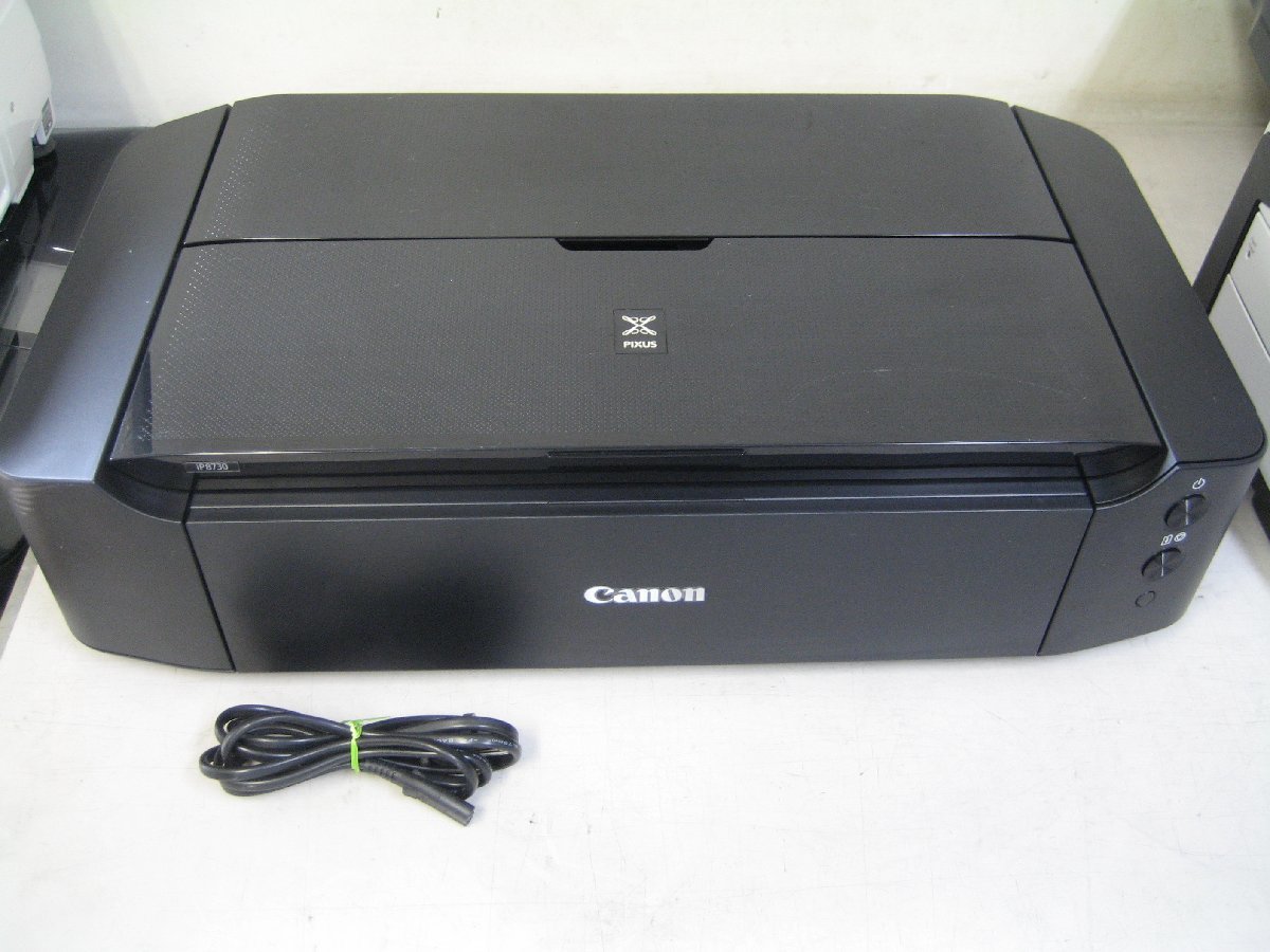 【傷や汚れあり】ジャンク 動作未確認 Canon/キャノン PIXUS iP8730 A3プリンター エラー表示(B200) インク残量わずか ...