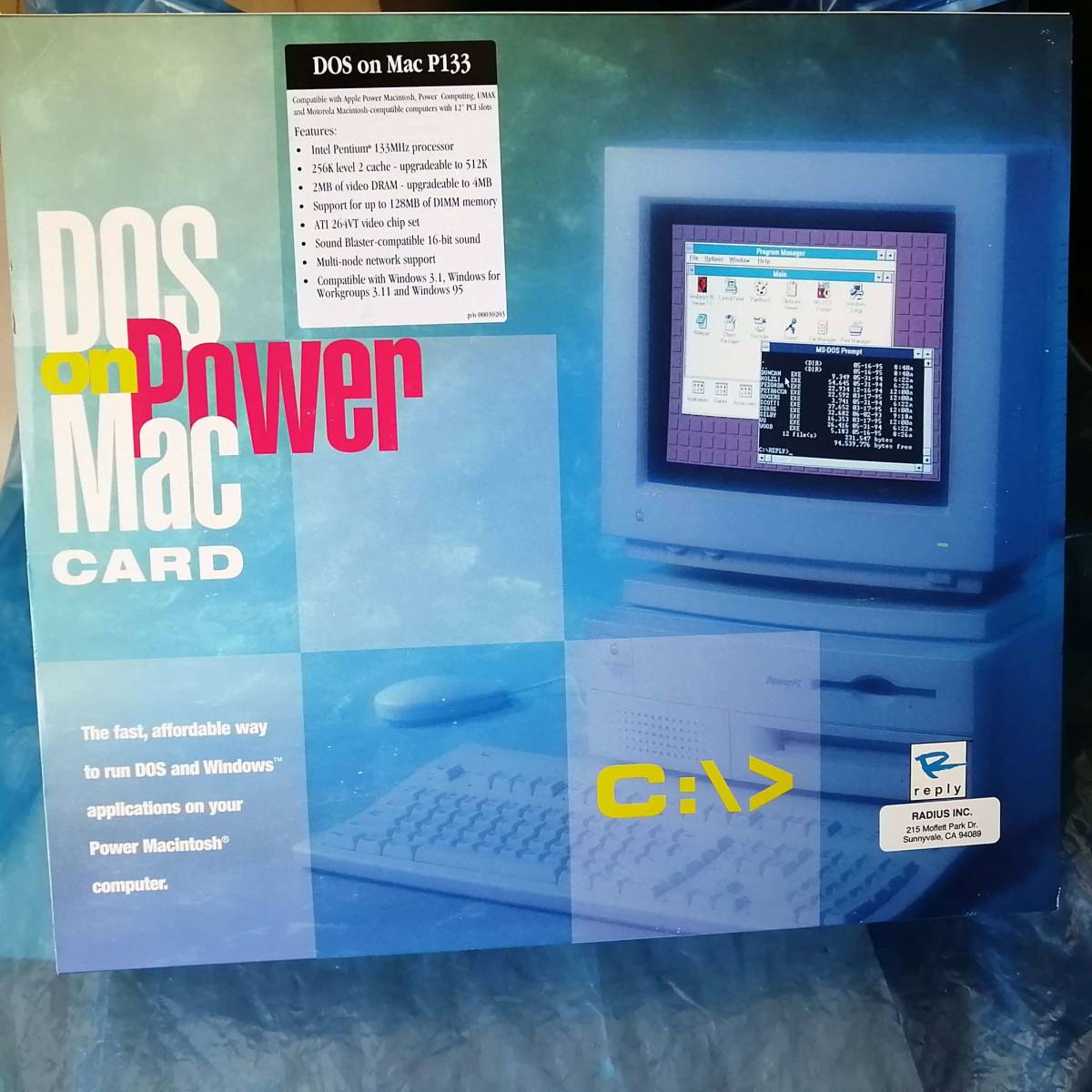 【未使用】【未開封新品】Radius Dos on Mac P133 Pentium 133MHz CPU PCI 拡張コンピューターボード ...
