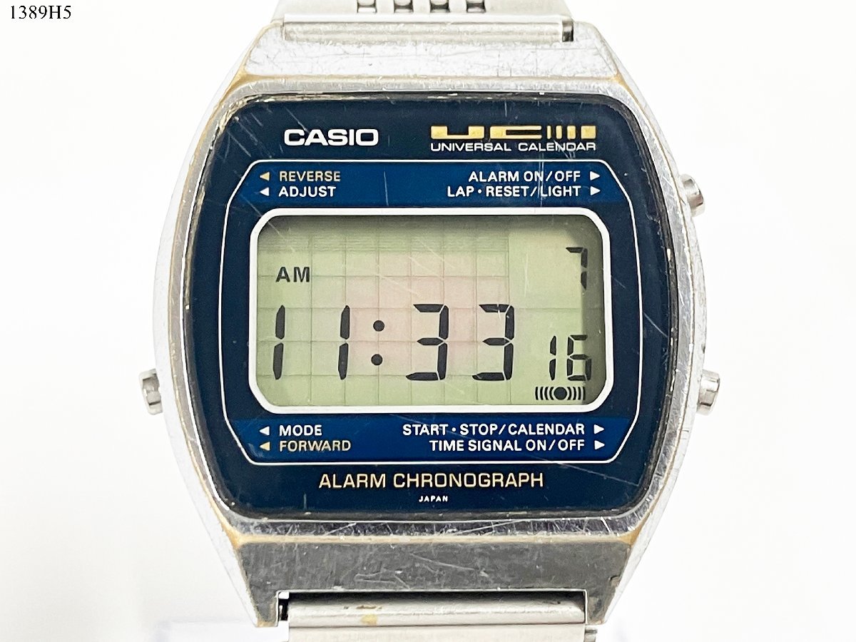 【傷や汚れあり】★稼働品 CASIO カシオ CASIO アラームクロノグラフ ビンテージデジタルウォッチ 79QS-39 UNIVERSAL CALENDAR クォーツ 腕時計1389H5 ...