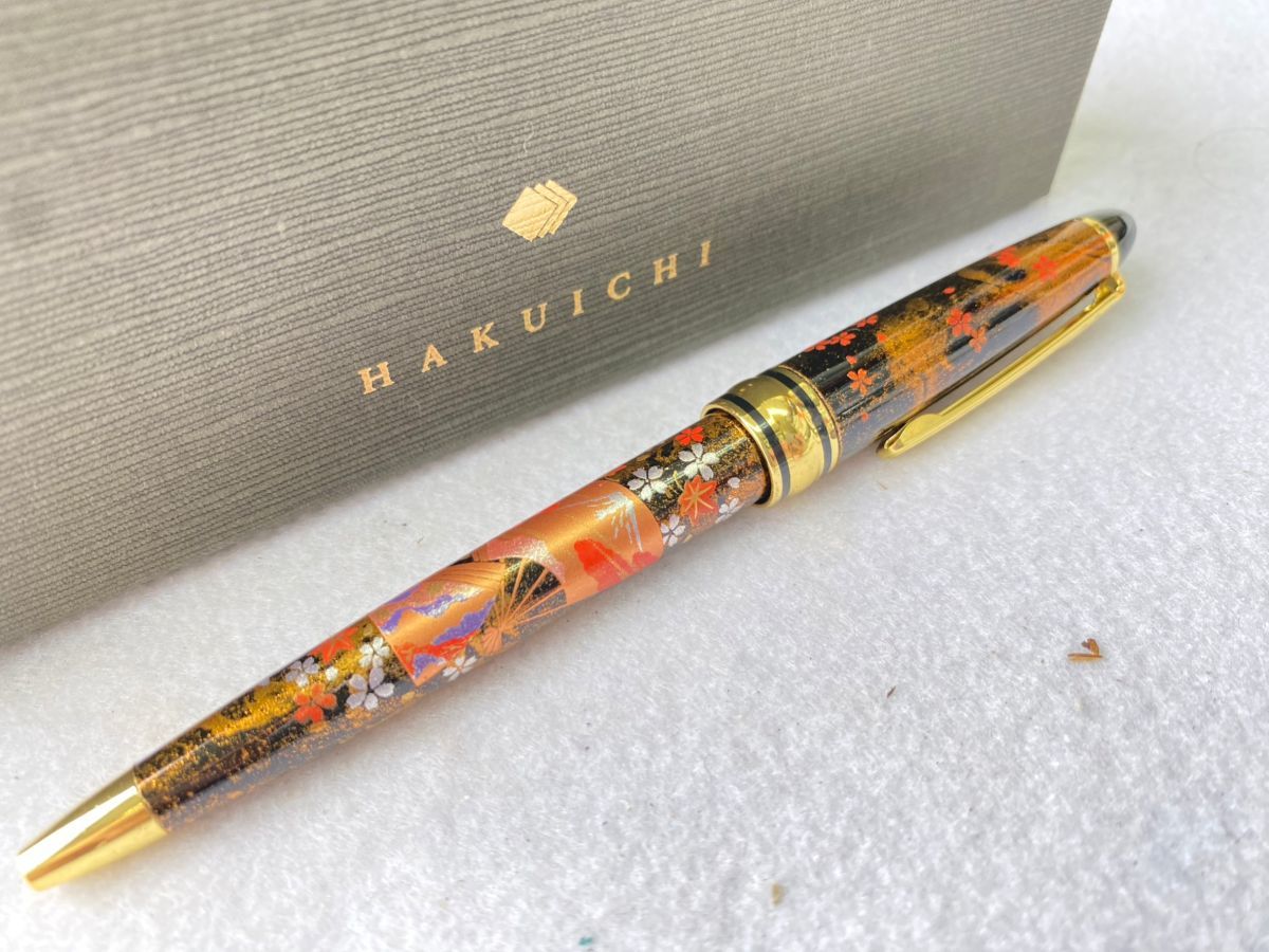 【傷や汚れあり】B134-O27-48 HAKUICHI 蒔絵ボールペン 文房具 筆記用具 扇面 漆 ①の落札情報詳細 - ヤフオク落札価格検索 オークフリー