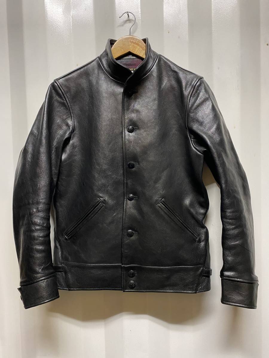 【目立った傷や汚れなし】WESTRIDE ウエストライド WATSONVILLE LEATHER JACKET ワトソンビルレザージャケット SIZE:38 ブラック の落札情報詳細 ...