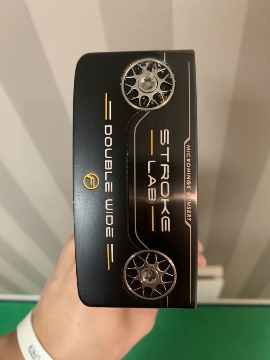 【傷や汚れあり】 オデッセイ STROKE LAB BLACK DOUBLE WIDE レフティ 中古 パター ストローク ラボ ダブルワイド ...