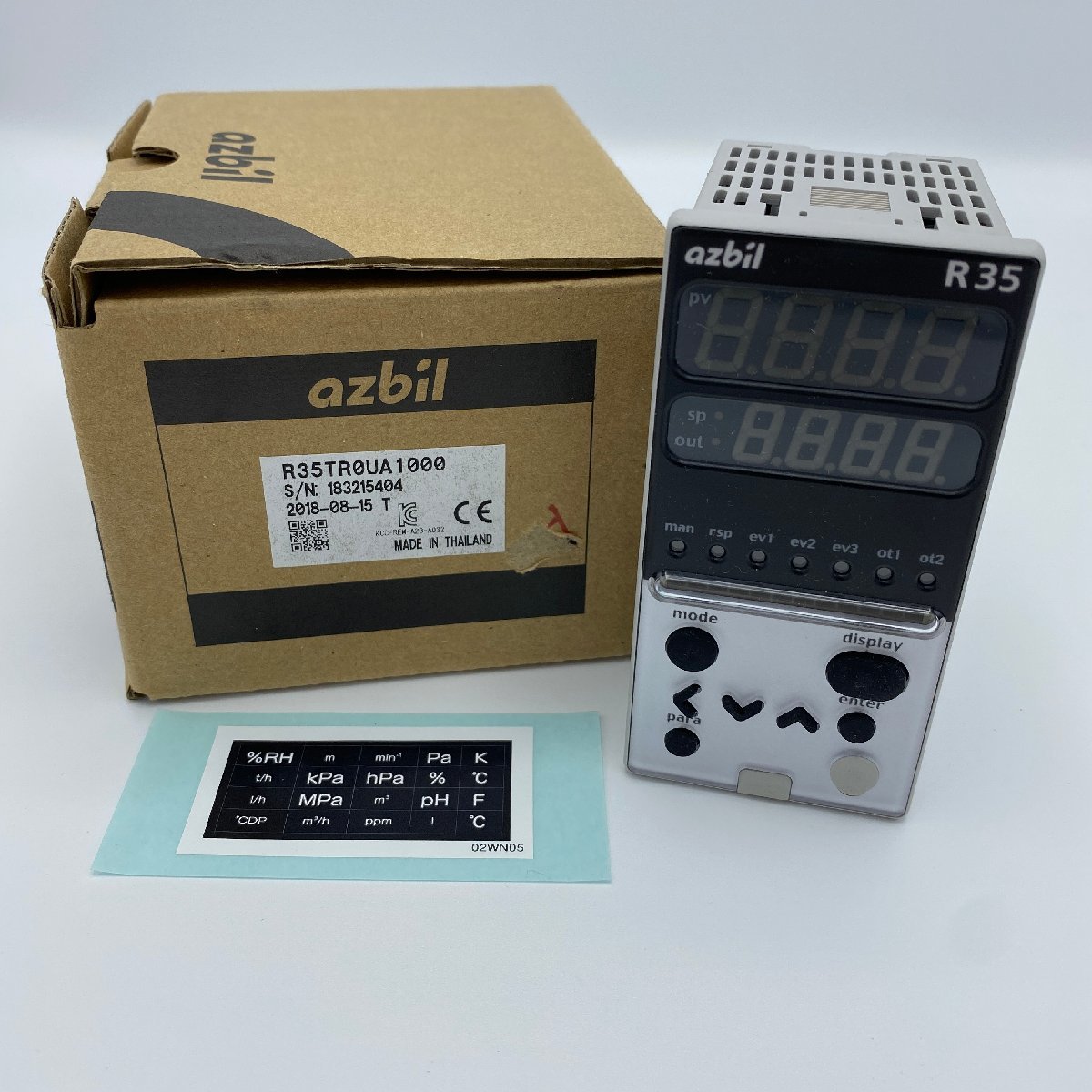 【未使用】 未使用！azbil 山武 デジタル指示調節計 R36TR1UA1000の落札情報詳細 - ヤフオク落札価格検索 オークフリー