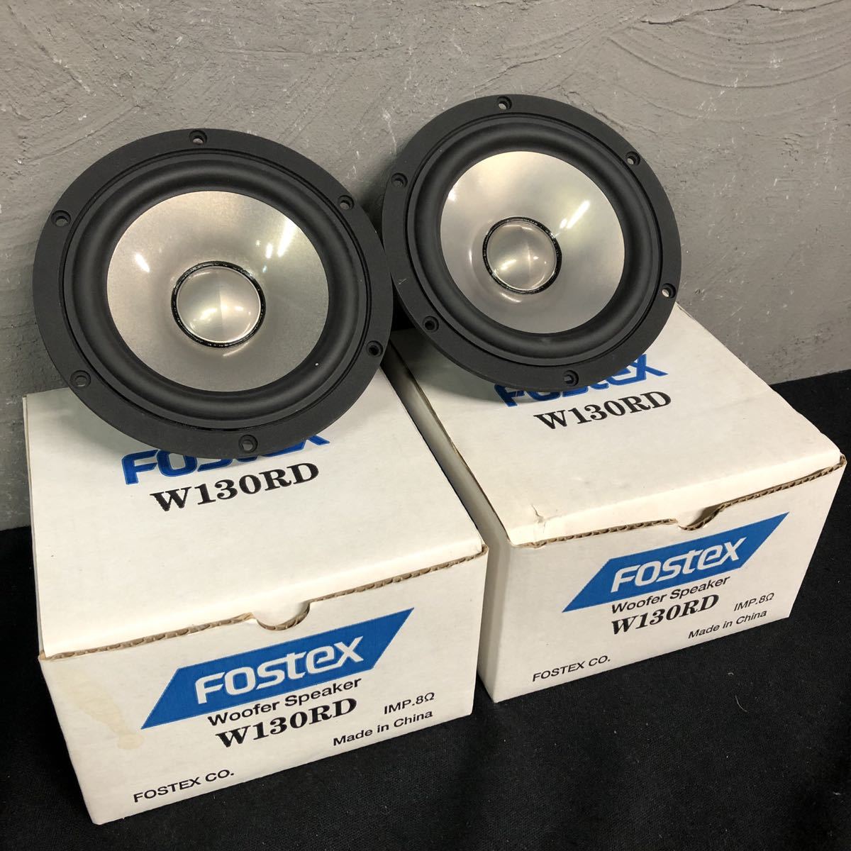 【やや傷や汚れあり】[A-2-re] FOSTEX W130RD Woofer Speaker 音出し確認済み 元箱付き マグネシウム振動板 ...