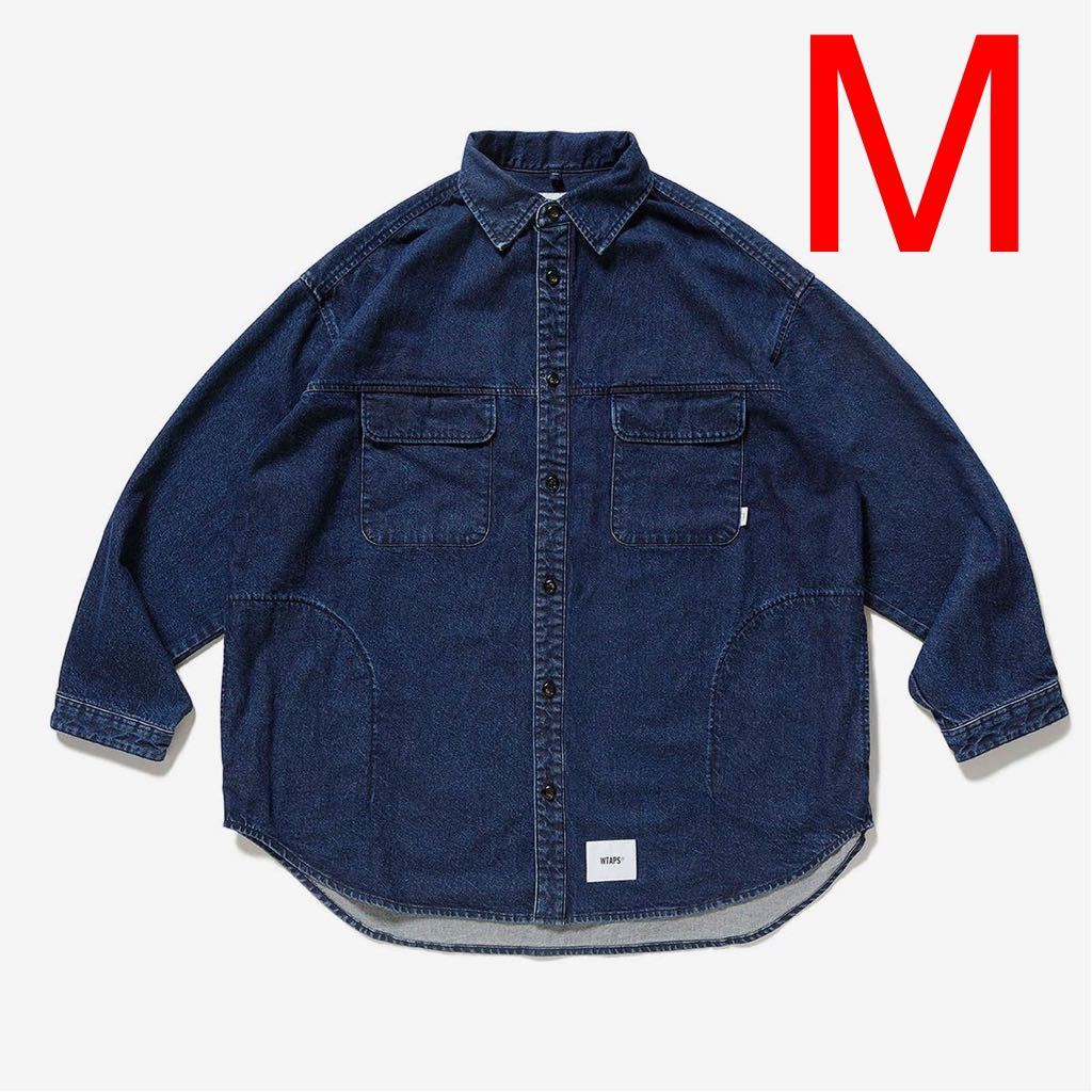 【未使用】新品 正規品 M WTAPS 22AW WCPO 01 DENIM INDIGO Shirt デニム インディゴ シャツ 22FW DESCENDANT TET LEAGUE SSZ ...