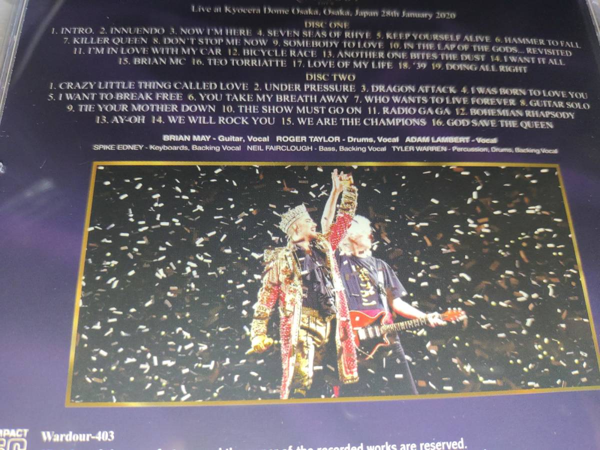 【未使用に近い】クイーン 2020年 大阪 来日公演 Queen Live At Japan Kobe Adam Lambertの落札情報詳細 ...