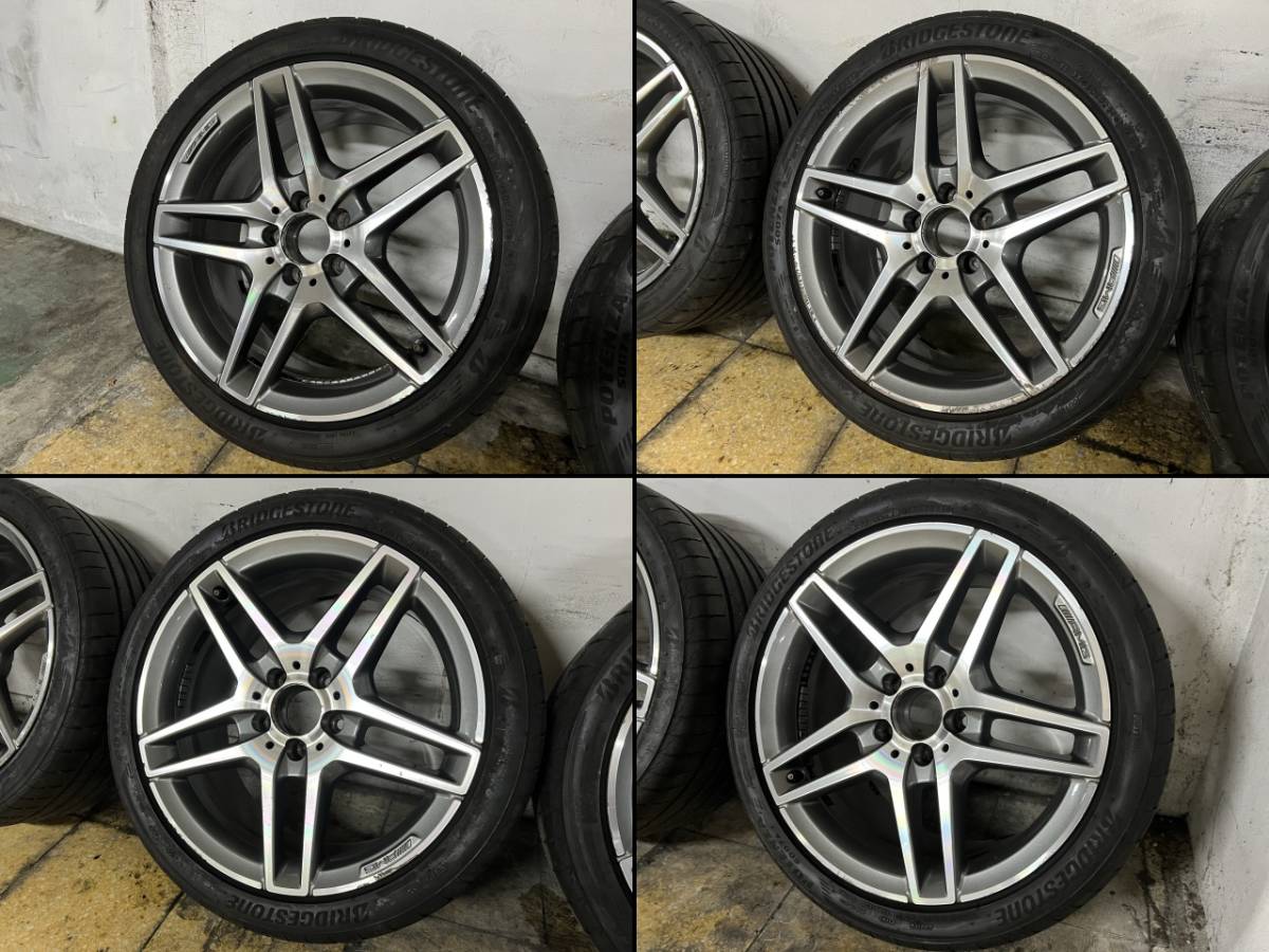 【傷や汚れあり】W212ワゴン AMG18インチアルミ 4本 245/40R18 8.5J（A2124010300） 265/35R18 9J ...