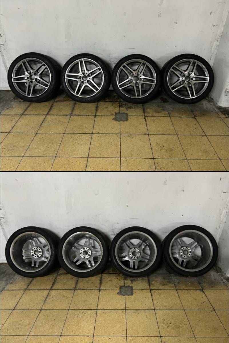 【傷や汚れあり】W212ワゴン AMG18インチアルミ 4本 245/40R18 8.5J（A2124010300） 265/35R18 9J ...