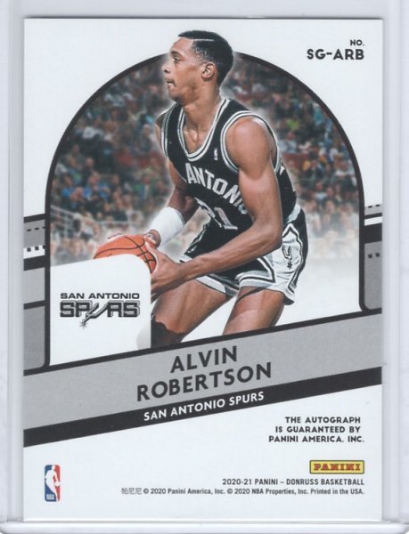【中古】20-21 Donruss Alvin Robertson Auto の落札情報詳細| ヤフオク落札価格情報 オークフリー