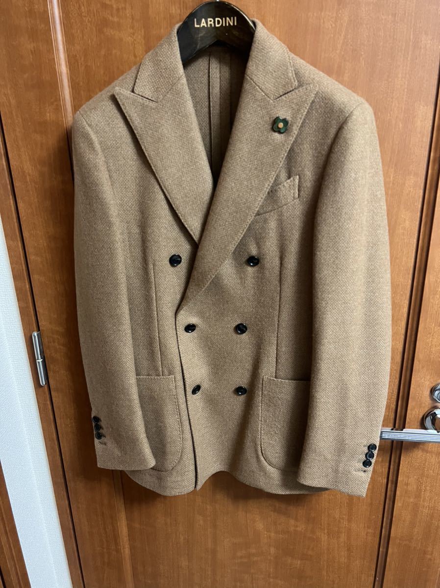 【未使用に近い】【超美品】ラルディーニ LARDINI ビームス購入 サイズ 46 キャメル ダブルジャケット の落札情報詳細 - ヤフオク落札価格検索 オークフリー
