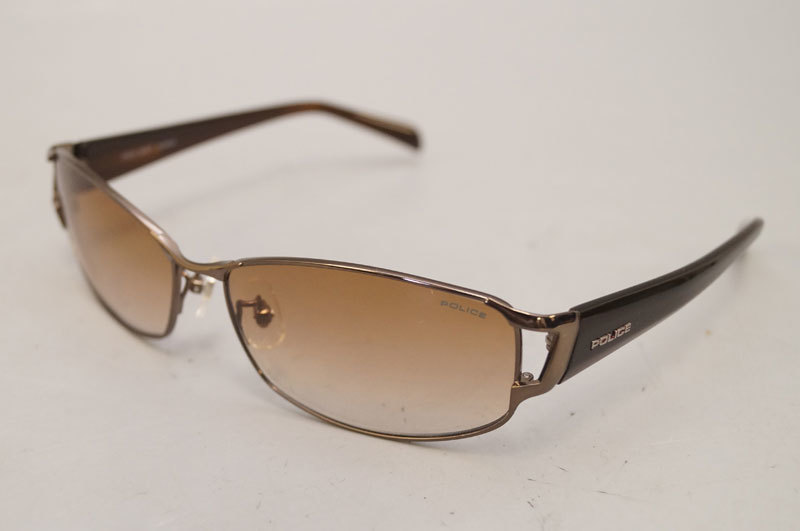 【傷や汚れあり】yk01-POLICE ポリス サングラス ブラウン系 60 15 SPL025J 130 TITANIUM メガネ 眼鏡 の落札情報詳細| ヤフオク落札価格情報 オークフリー