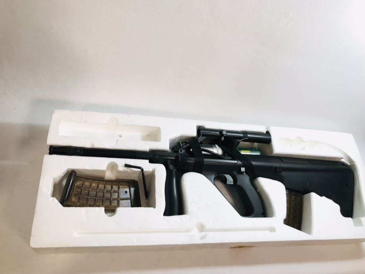MARUZEN エアガン STEYR AUG/SA ステアー AUG/A1 マガジン ASGK 刻印有り エアタンク A-921 等 付属品 ...
