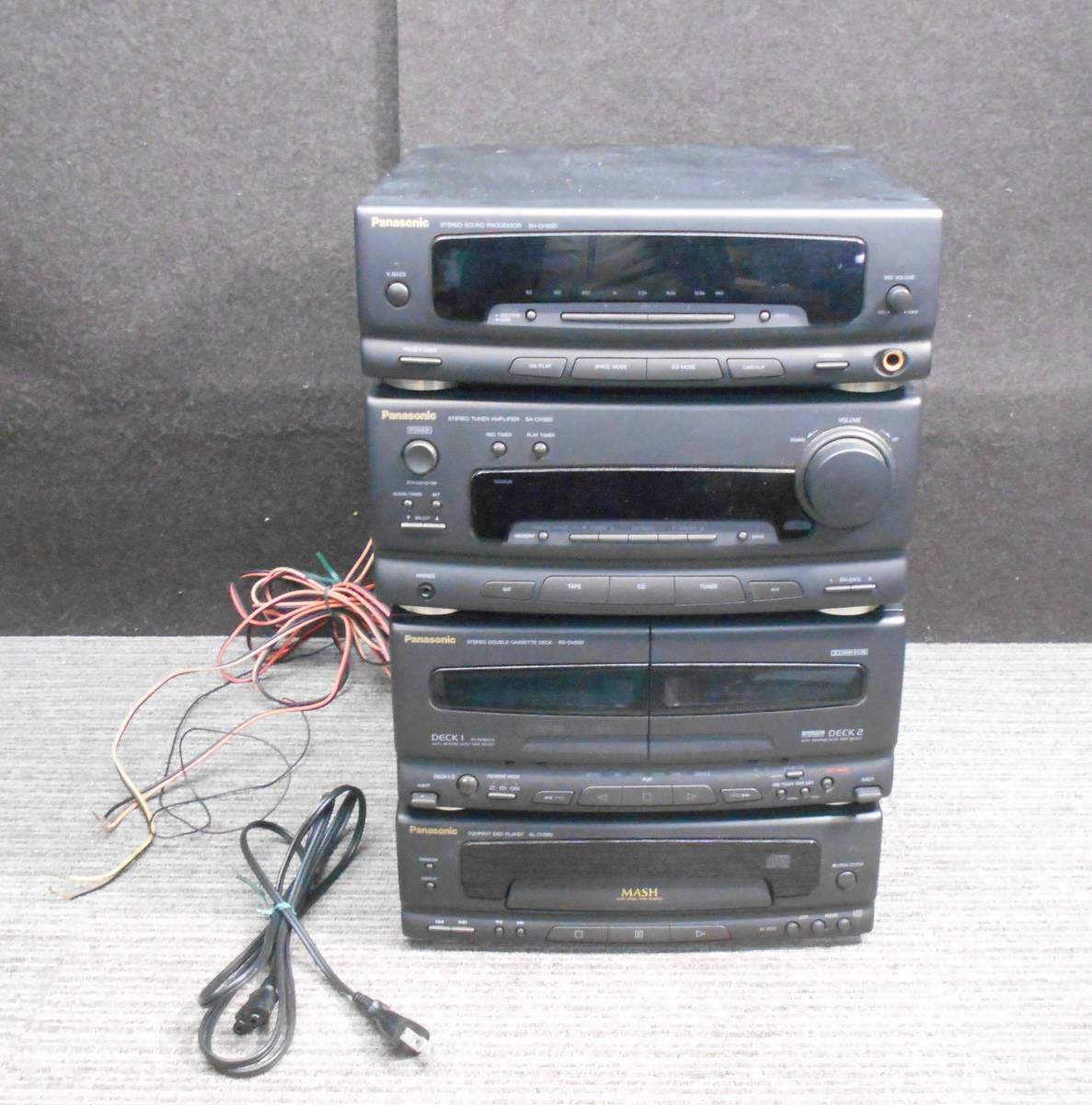 【傷や汚れあり】SOキ12-26【中古品】 Panasonic パナソニック システムコンポ MASH SH-CH550 SA-CH550 ...