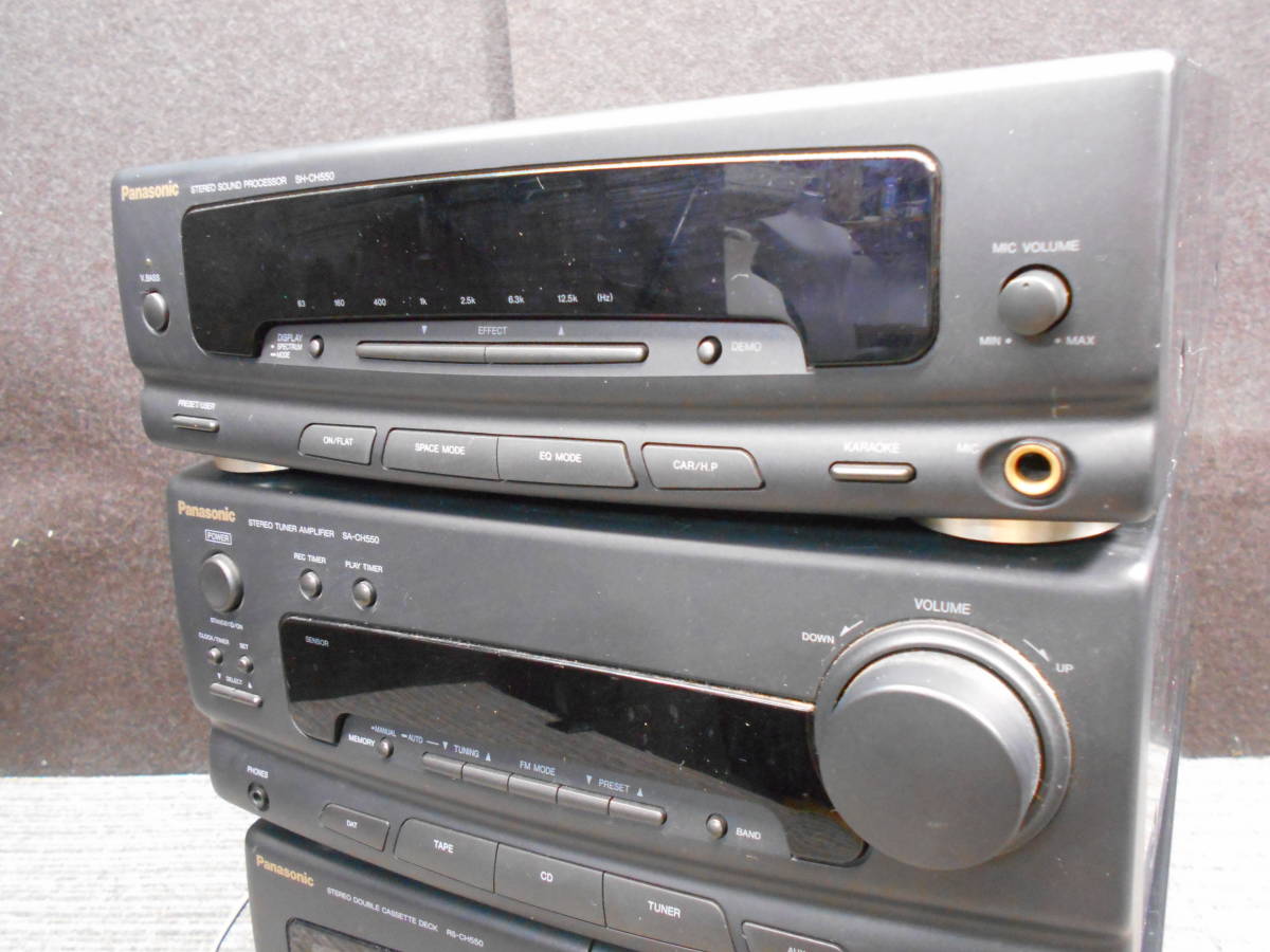 【傷や汚れあり】SOキ12-26【中古品】 Panasonic パナソニック システムコンポ MASH SH-CH550 SA-CH550 ...