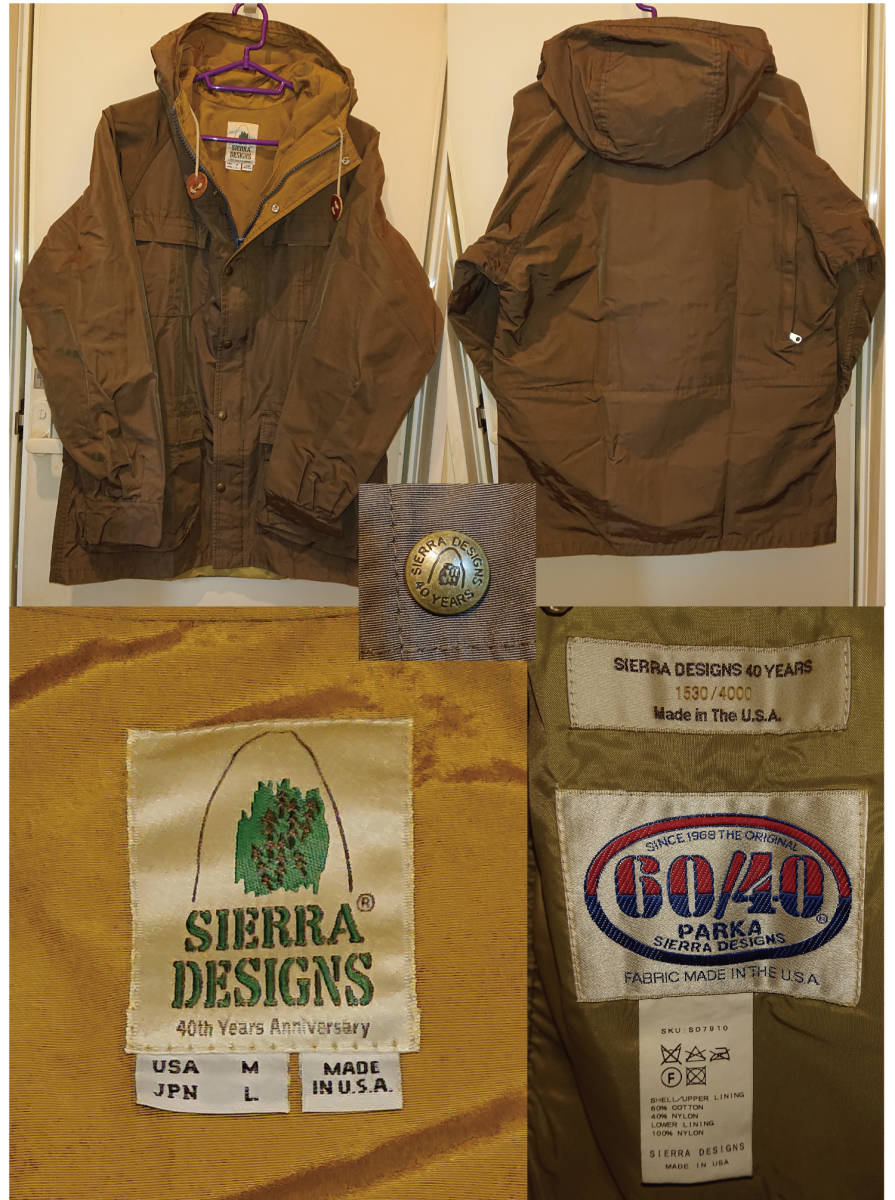 【目立った傷や汚れなし】希少！40周年記念シリアルNo.1530/4000 SIERRA DESIGNS/シェラデザインズ 60/40 ...