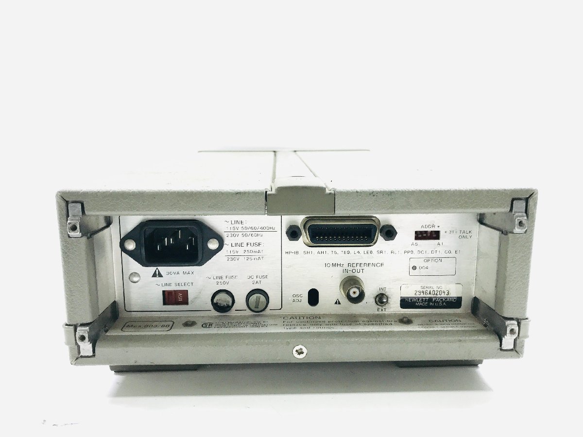 【傷や汚れあり】★周波数カウンター 5386A HP FREQUENCY COUNTER ★の落札情報詳細 - ヤフオク落札価格検索 オークフリー