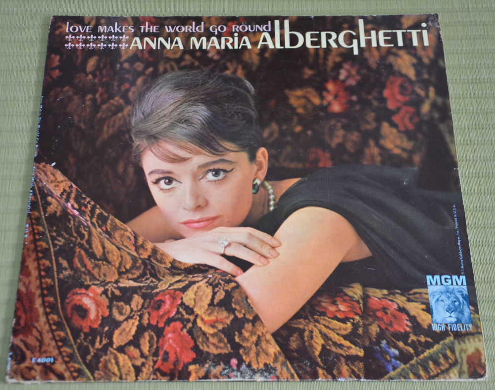 【全体的に状態が悪い】♪♪ANNA MARIA ALBERGHETTI LP 「LOVE MAKES A WORLD GO ROUND ...