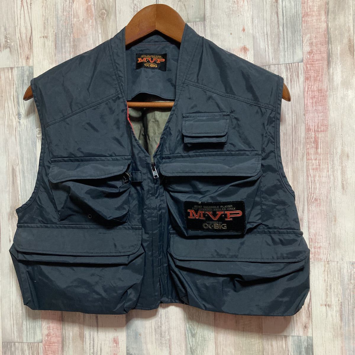 【目立った傷や汚れなし】α BIG アルファビッグ フィッシングベスト size： M ゴアテックス ブラック GORE-TEX 221211 ...