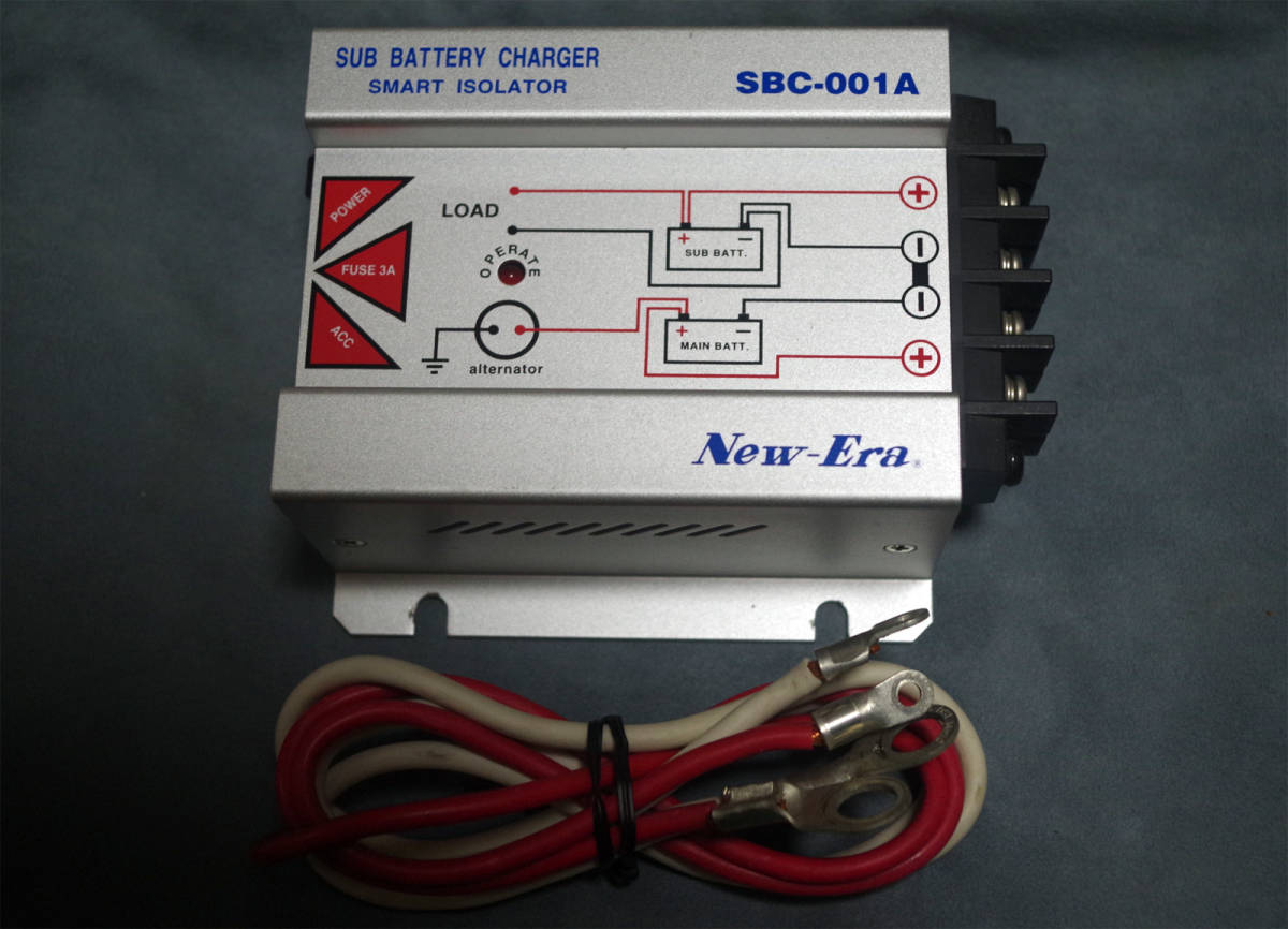 【やや傷や汚れあり】New-Era サブバッテリーチャージャー(アイソレーター) SBC-001A ケーブル付きの落札情報詳細 - ヤフオク ...