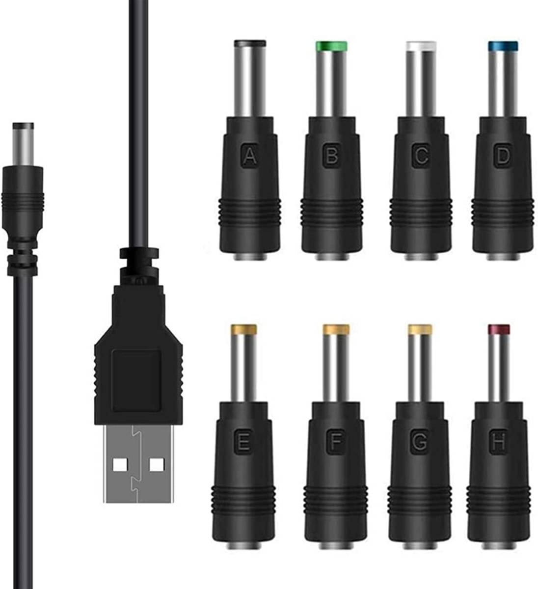 【未使用】YFFSFDC USB 電源ケーブル 変換プラグ付き DC充電コード 5.5x2.1mm 1m 5V/2.0 Aタイプビデオカ の落札情報詳細| ヤフオク落札価格情報 オークフリー