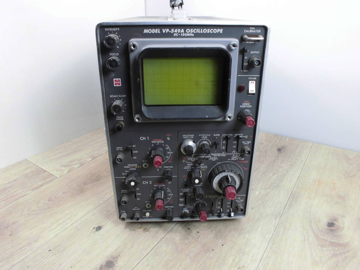 【傷や汚れあり】ナショナル MODEL VP-549A OSCILLOSCOPE DC1-150MHZ 動作未確認の落札情報詳細 - ヤフオク ...