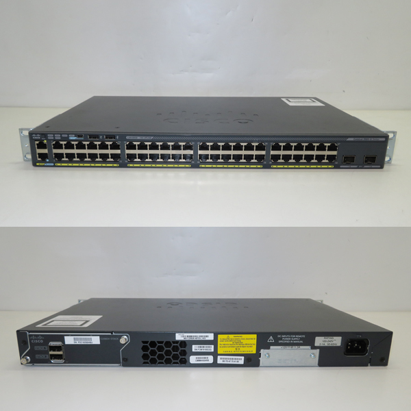 【傷や汚れあり】 Cisco Catalyst 2960-Xシリーズ(WS-C2960X-48TD-L V03) 15.2(2)E2 の落札 ...