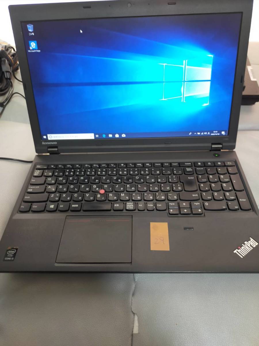 【やや傷や汚れあり】Lenovo ThinkPad L540(20AV-007DJPS)Intel Core i3 4000M 2.4GHz/4GB/SATA 500GB の落札情報詳細 ...