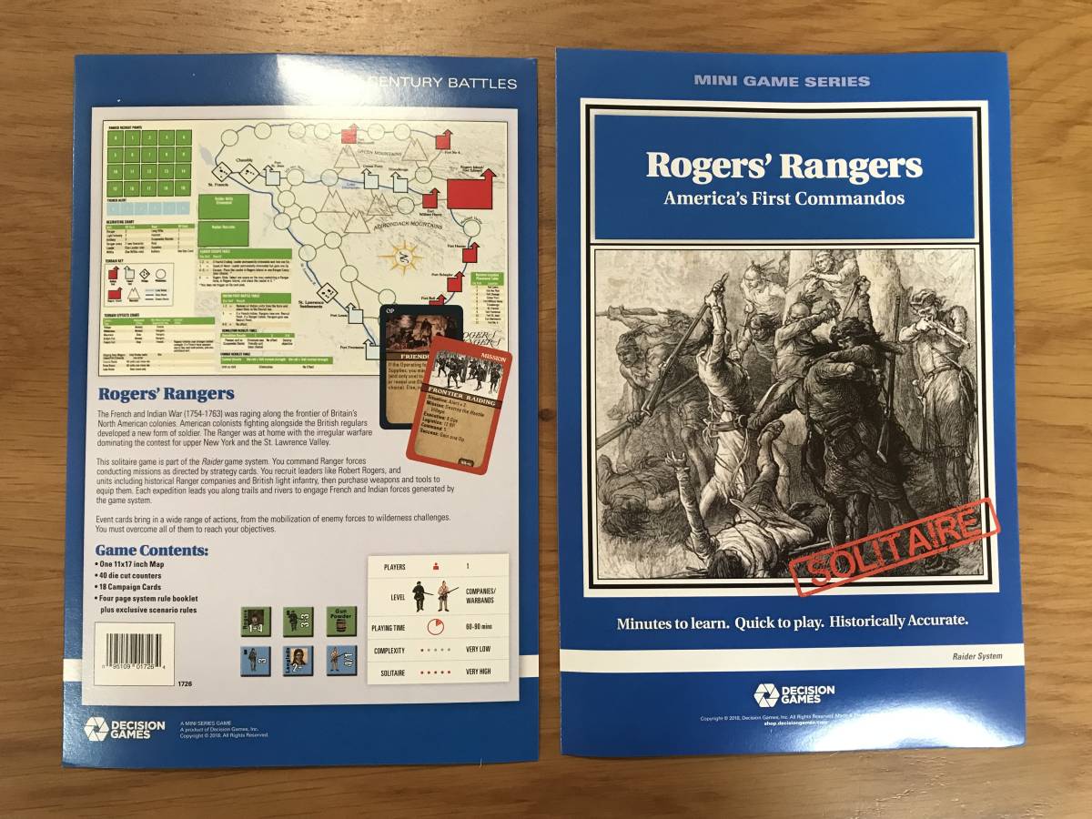 【未使用】DG: Rogers' Rangers: America's First Commandos (solitaire)の落札情報詳細 - ヤフオク落札価格検索 オークフリー