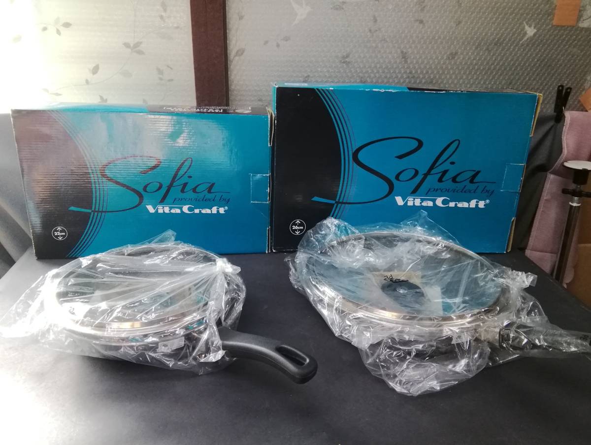 【未使用に近い】MTH7377-1 未使用 Vita Craft ビタクラフト フライパン ソフィア 22cmと26㎝ 2個セット IH対応 の落札情報詳細| ヤフオク落札価格情報 オークフリー