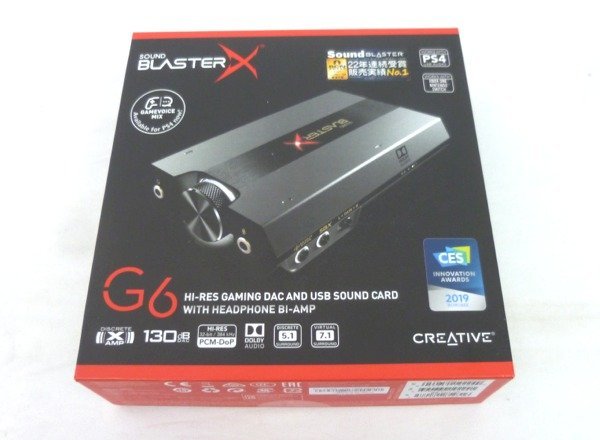 【やや傷や汚れあり】☆☆CREATIVE クリエイティブ SOUND BLASTER X サウンドブラスター X SBX-G6 動作OK！ ゲーミングUSB DAC☆USED品の落札情報詳細 ...