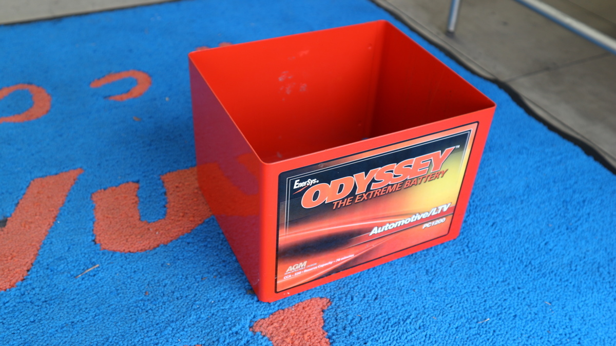 【やや傷や汚れあり】ODYSSEY オデッセイ ドライバッテリー用 バッテリーメタルジャケット バッテリーケース② LB1200/PC1200 ...