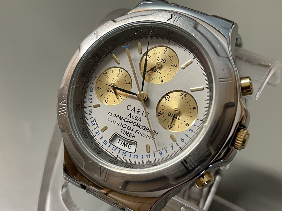 SEIKO セイコー ALBA CARIB アルバ カリブ N944－6A40 電池交換済み 稼働品の落札情報詳細 - ヤフオク落札価格検索 ...