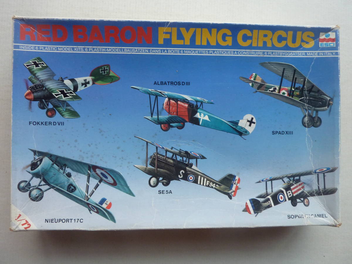 【やや傷や汚れあり】1/72 ESCI RED BARON FLYING CIRCUS 組立図1枚欠の落札情報詳細 - Yahoo!オークション落札価格検索 オークフリー